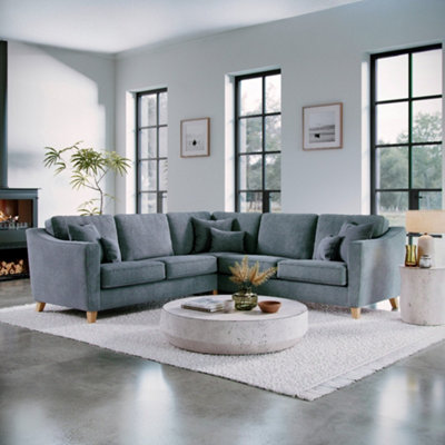 Florence Large Chenille Corner Sofa