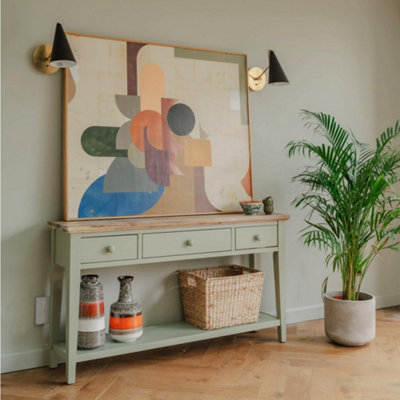 Florence Large Console Table - Sage Green
