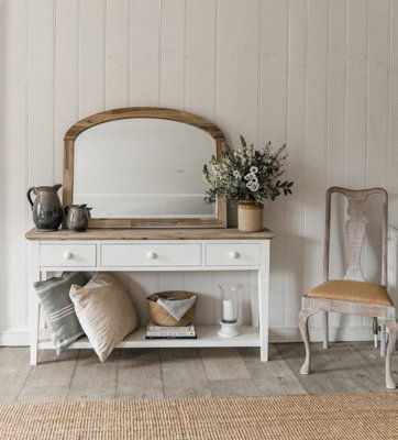 Florence Large Console Table - White