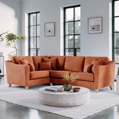 Florence Left Hand Facing Chenille Corner Sofa