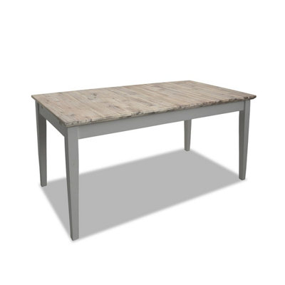 Florence Rectangle Extendable Kitchen Dining Table in Dove Grey