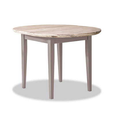 Florence Round Extendable Kitchen Dining Table in Truffle