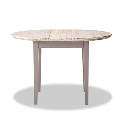 Florence Round Extendable Kitchen Dining Table in Truffle