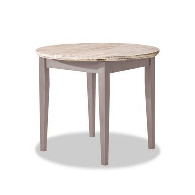 Florence Round Extendable Kitchen Dining Table in Truffle