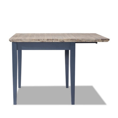 Florence Square Extendable Kitchen Dining Table in Navy Blue