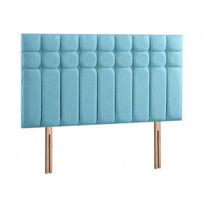 Florence Strutted Upholstered Headboard 4FT Small Double - Wool Jade ...