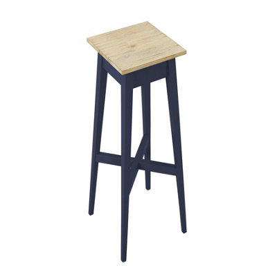Florence Tall Plant Stand. Navy Blue Wooden Plant Holder, 80cm Tall ...
