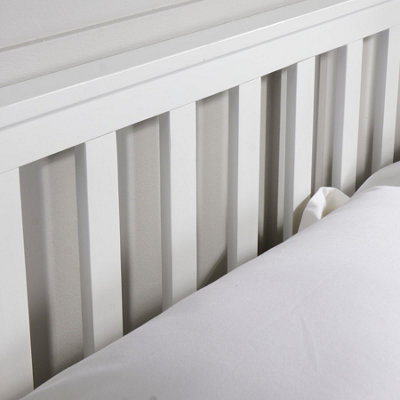 Florida Low End Solid Wood Bed Frame 4ft6 Double White