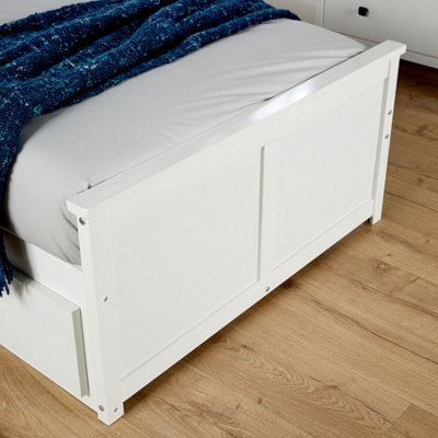 Florida Single 3FT Pine Wooden Bed with Underbed Storage Drawers