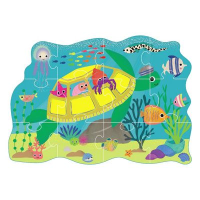 Floss & Rock 12pc Shaped Jigsaw Puzzle Ocean