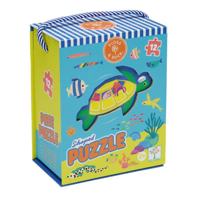 Floss & Rock 12pc Shaped Jigsaw Puzzle Ocean