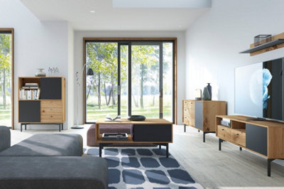 Flow Collection Sideboard 102cm in Natural Oak