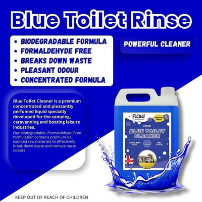 Flow Pink And Blue Chemical Motorhome And Caravan Toilet Fluid And ...