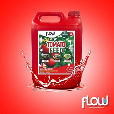 Flow Power Tomato Feed, 5L Concentrate, 300:1 Liquid Plant Fertiliser ...