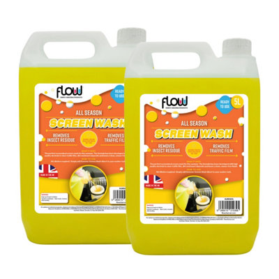 Buy Flow Summer Ready To Use Screen Wash Orange - 10 Litre | DIY at B&Q