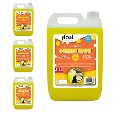 Flow Summer Ready To Use Screen Wash Orange - 20 Litre | DIY at B&Q