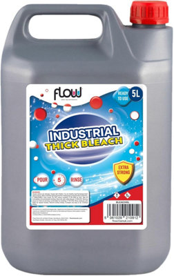 Flow Thick Bleach Industrial Strength Multi Purpose Cleaner (5L) Extra Strong Formula for ...