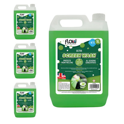 Flow Winter Ultra Screenwash Screen Wash Green - 20 Litre