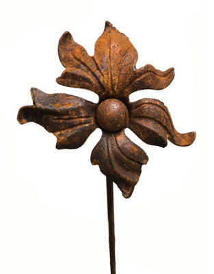 Flower & Ball 5 Ft Plant Pin Bare Metal/Ready to Rust (Pack of 3) - Steel - W180 x H152.4 cm ...