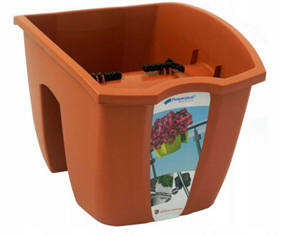 Flower Bridge Hanging Planter Plant Pot Fence Railing Balcony Decking ...