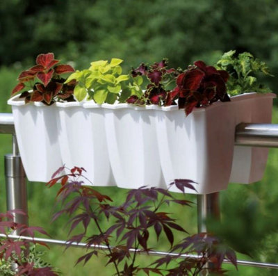 Flower Bridge Hanging Planter Plant Pot Fence Railing Balcony Decking ...