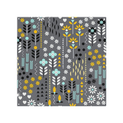 Flower Print Splash Back designer style