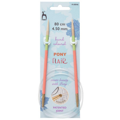 FLR CIRC 80CMX4.50MM - Knitting Pins: Circular: Fixed: Hand Coloured ...