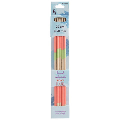 FLR KP DE 20CMX4.50MM - Knitting Pins: Double-Ended: Set of Five: Flair ...