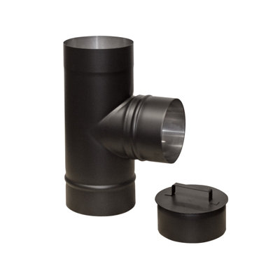 Flue Pipe 90 Degree Tee for 5" inch (125mm)