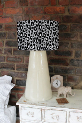 Fluffy Leopard Grey and Black Print (Ceiling & Lamp Shade) / 25cm x ...