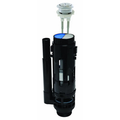 Fluidmaster Mechanical Rod Activated Dual Flush Valve Black (One Size)