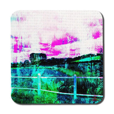 Fluorescent countryside (Coaster) / Default Title | DIY at B&Q