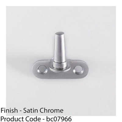 Flush Fitting Cranked Window Casement Pin - 25mm Fixing Centres Satin ...
