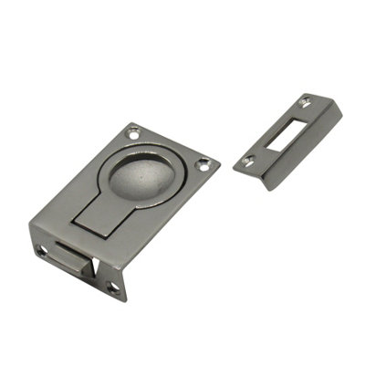 Flush Lifting Ring Pull Handle with Catch 60MM x 40MM (Stainless Steel ...