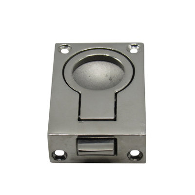 Flush Lifting Ring Pull Handle with Catch 60MM x 40MM (Stainless Steel ...