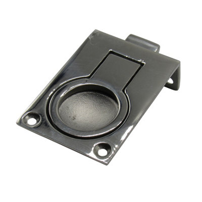 Flush Lifting Ring Pull Handle with Catch 60MM x 40MM (Stainless Steel ...
