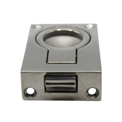 Flush Lifting Ring Pull Handle with Catch 60MM x 40MM (Stainless Steel ...