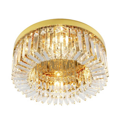 FLUSH MOUNT CEILING LIGHT TOOLIGHT APP1728-6C GOLD