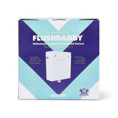 FlushDaddy Hideaway Compact Concealed Cistern CIST12