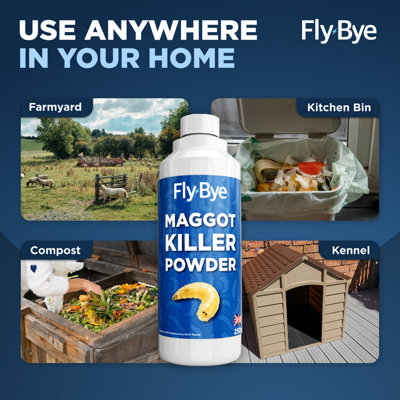 Fly-Bye Shard Maggot Killer Dust 250g - Diatomaceous Earth Formula ...