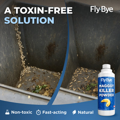 Fly-Bye Shard Maggot Killer Dust 250g - Diatomaceous Earth Formula ...