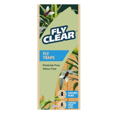 Fly Clear Fly Trap Discreet Indoor and Outdoor Solution for Capturing ...
