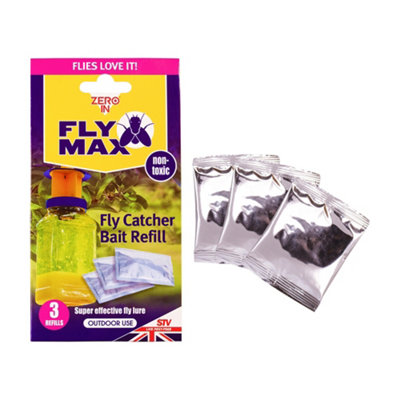 Fly Max Liquid Fly Traps & Bait Refills Outdoor Fly Max Catcher Baited ...