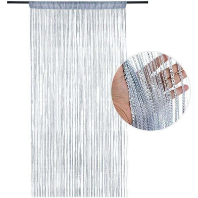 Fly Screen Door Curtains Anti Fly Curtains Mosquito Net Panel Sequined ...