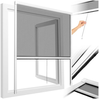 Fly Screen Roller Blind 130 x 160 cm - white