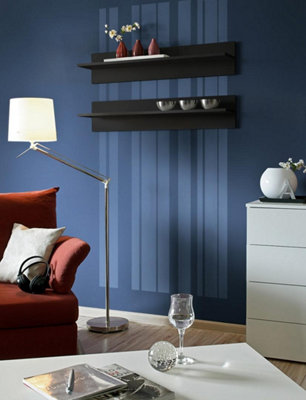 Fly Wall Shelf Black Matt 100cm Set of Two - Sleek Adjustable Floating ...
