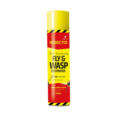 Fly & Wasp Killer Insecticide Fast Acting Spray 300ml