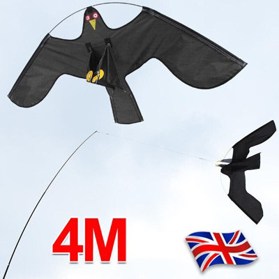Flying Hawk Kite Garden Bird Repeller Scarer Extendable With 4m ...