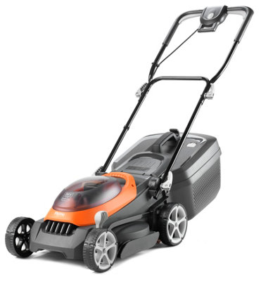 FLYMO 36V ULTRASTORE 340R CORDLESS LAWNMOWER 34CM TWIN 18V & GRASS ...