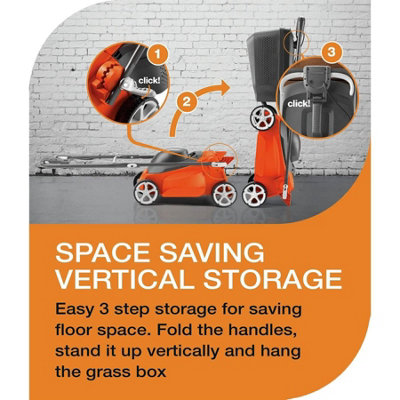 Flymo EasiStore 340R Li Cordless Rotary Lawn Mower - 40V